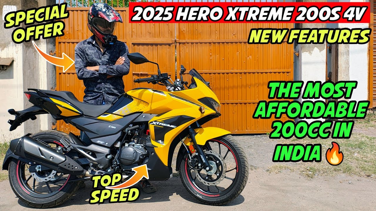 2025 Hero Xtreme 200s 4v Ride review|| Top Speed - Cheapest 200cc Bike ...