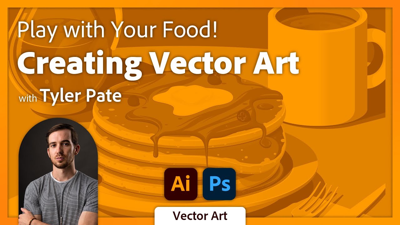 Creating Food Vector Art in Adobe Illustrator with Tyler Pate - YouTube
