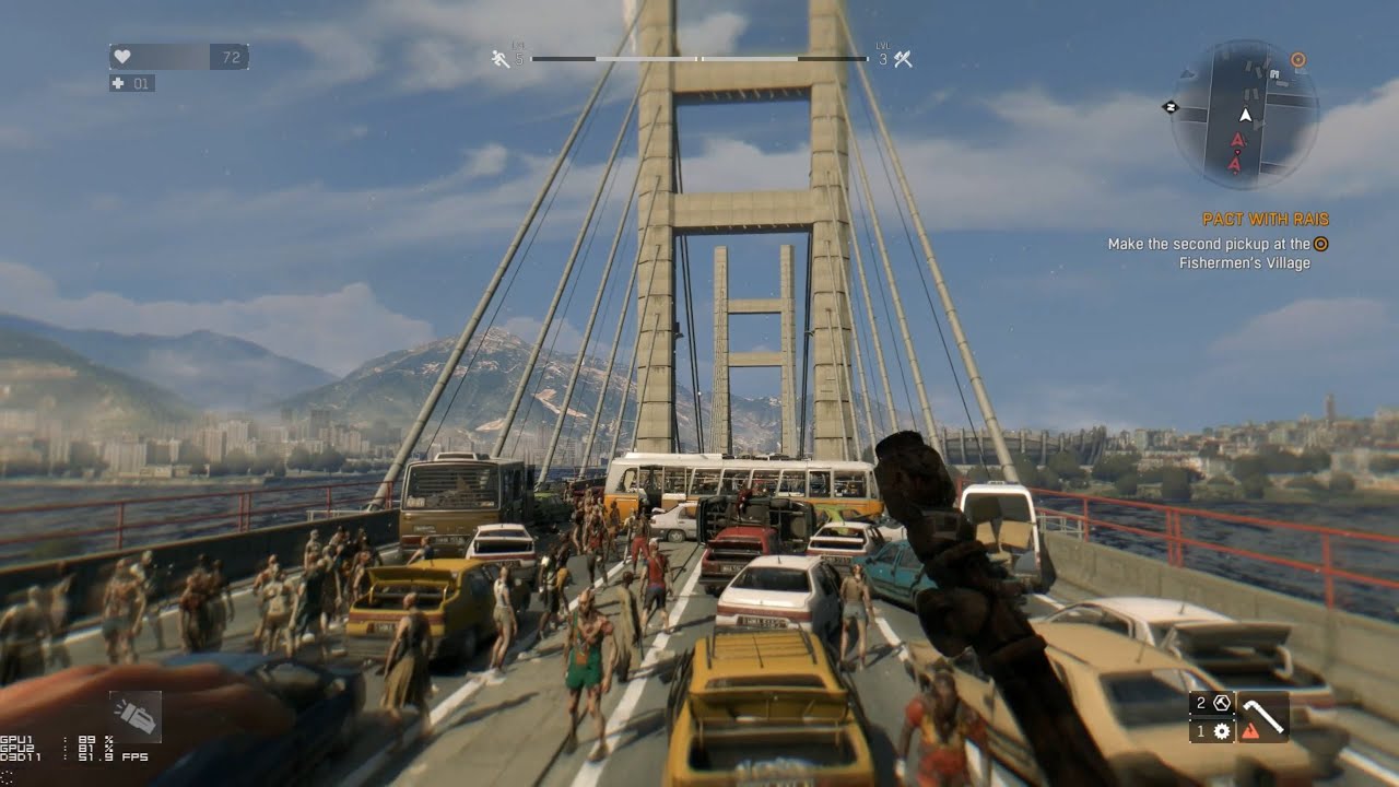 Dying Light 4K all high with AA FPS test - YouTube