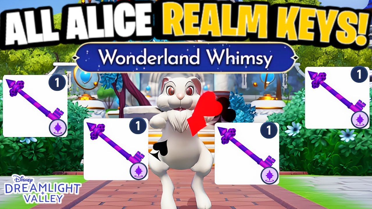 All Alice Realm SECRET Keys & HIDDEN Reward! | Dreamlight Valley - YouTube