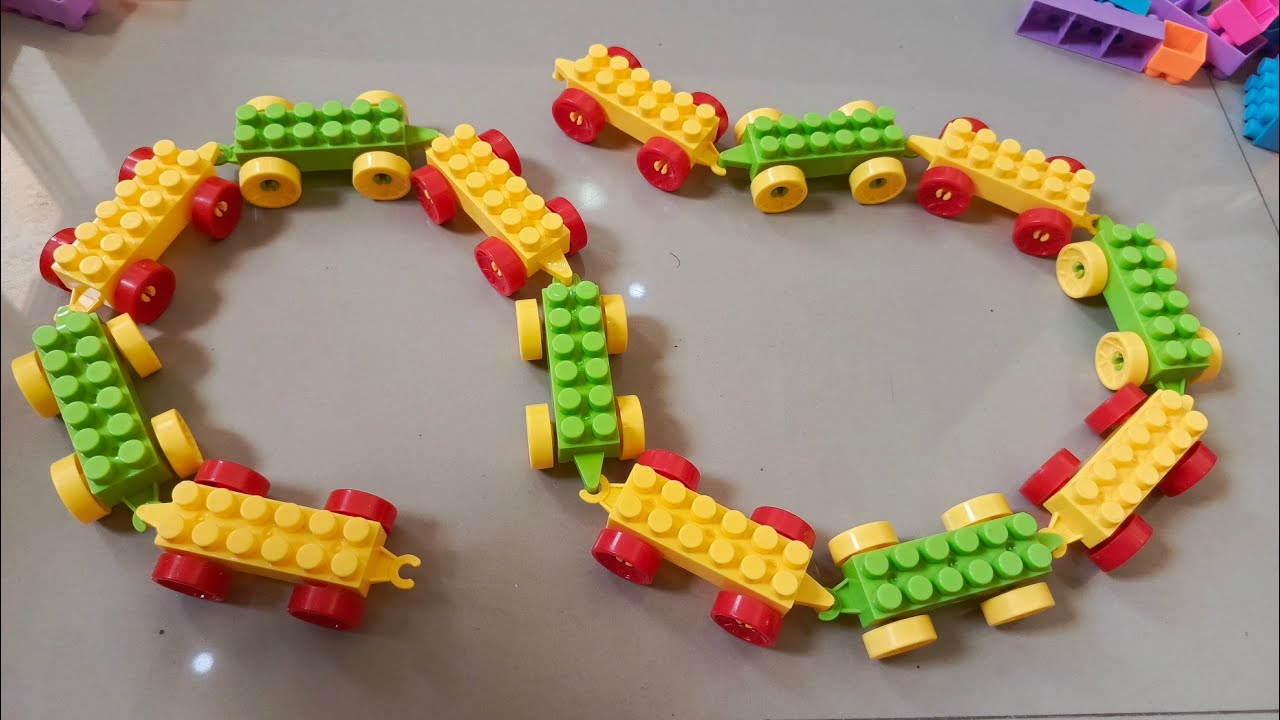 "Colorful Block Train: A Creative Build" - YouTube