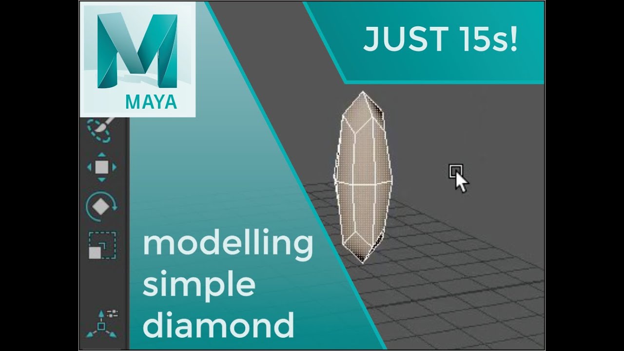 MODELLING DIAMOND | Autodesk Maya - YouTube