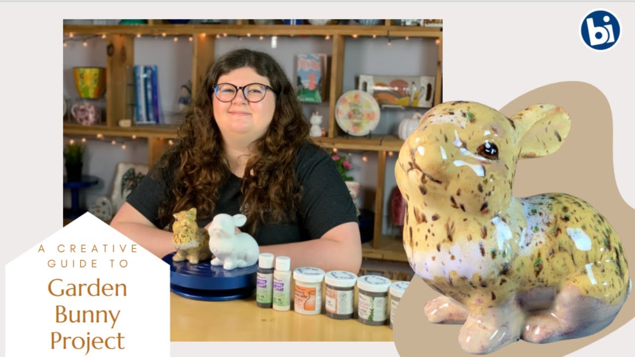 Painting a ceramic Easter Bunny - YouTube