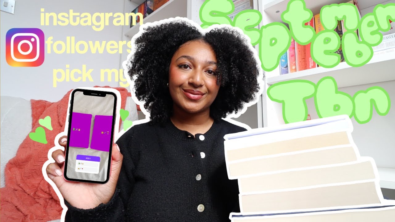 instagram blindly picks my September TBR! (with emojis ☀️🌺🍓🧸) - YouTube