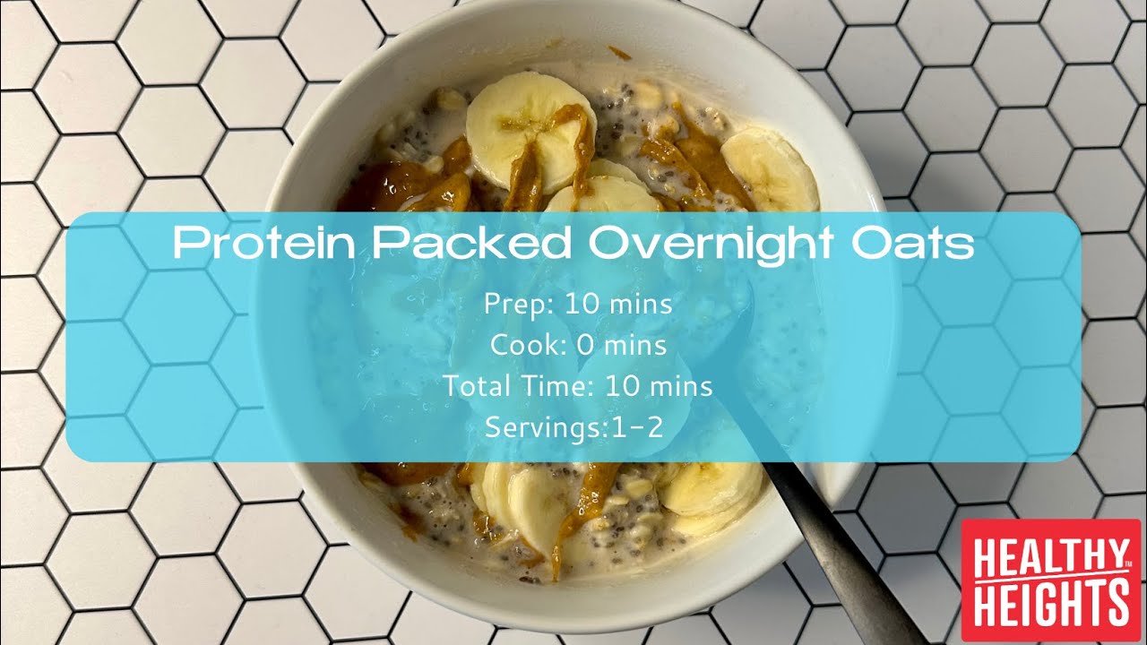 Protein Packed Overnight Oats Kids Recipe - Healthy Heights - YouTube