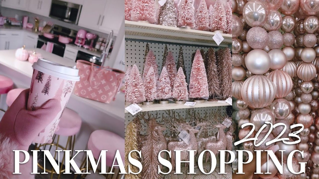 SHOP WITH ME | HOBBY LOBBY Christmas Decor | PINKMAS Girly ideas ...