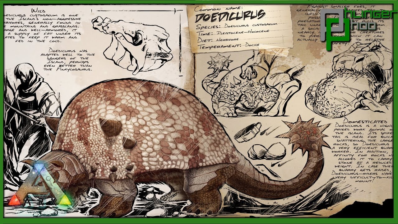 Ark Basics Doedicurus - EVERYTHING YOU NEED TO KNOW! BUILD AMAZING ...