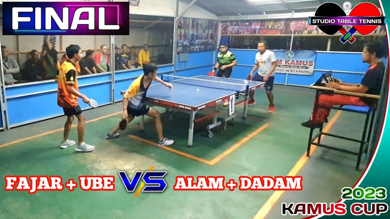 FINAL Fajar & Ube VS Dadam & Alam Table Tennis Champion Ramadhan Cup 2 2023 - YouTube