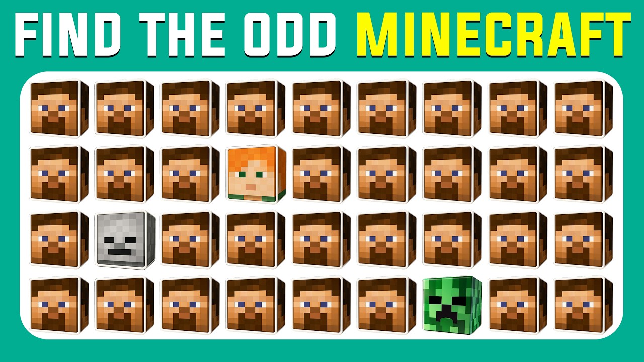 Find the ODD One Out – Minecraft Movie Edition 💎⛏️🎮 | Easy, Medium ...