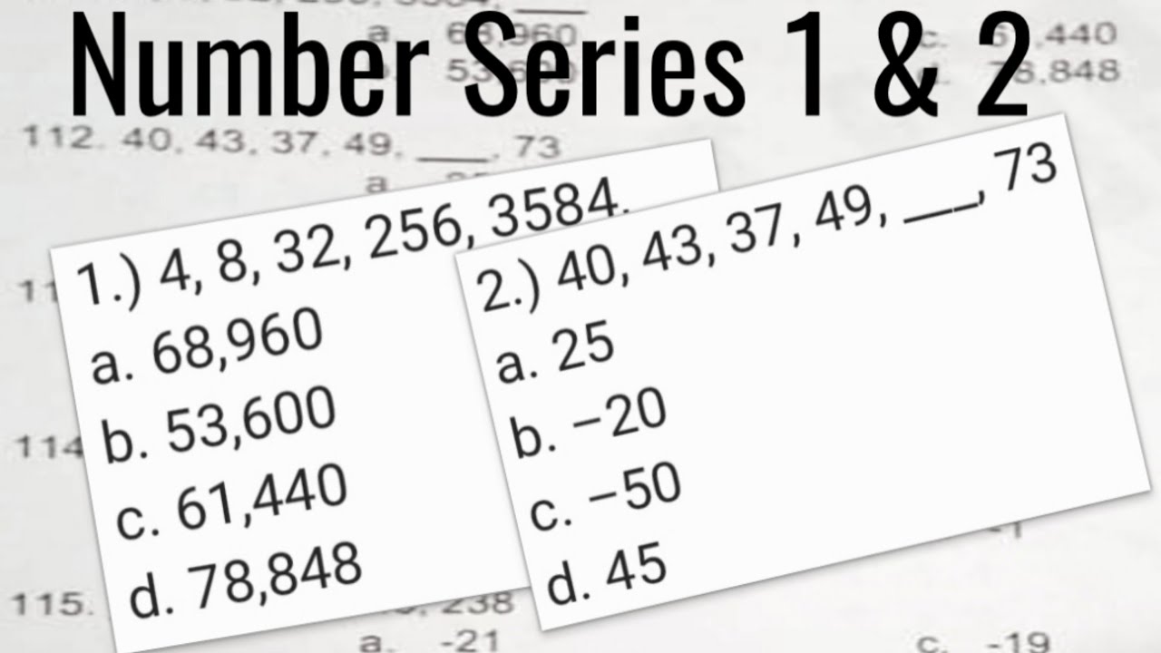 Number Series: 4, 8, 32, 256, 3584, ? | 40, 43, 37, 49, ?, 73 - YouTube