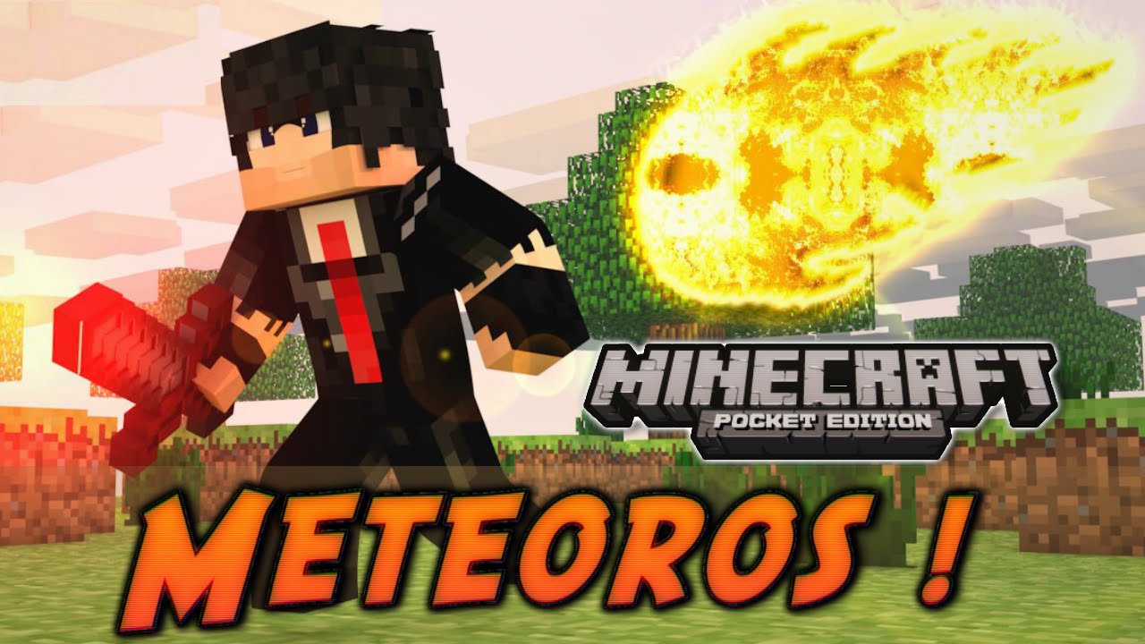 MINECRAFT PE • METEOROS MOD // FALLING METEOR !! [0.14.0] (Pocket ...