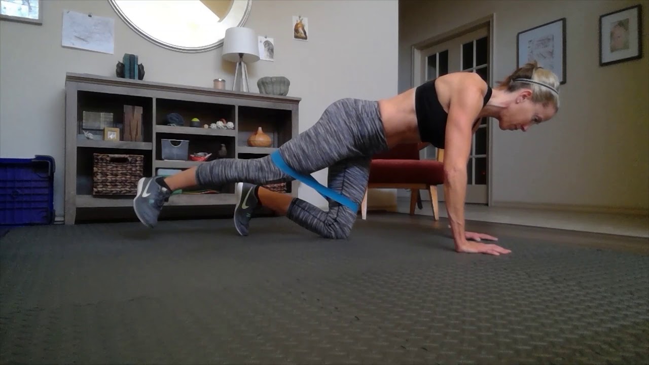 Hands and Knees Extended Leg Circles with Loop - YouTube
