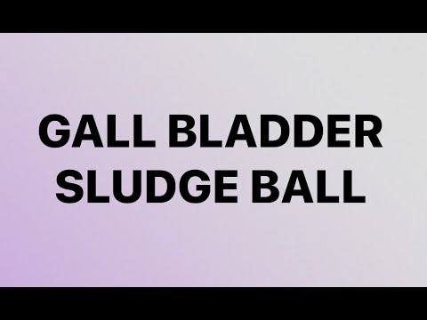 Gall bladder sludge ball ultrasound sonography - YouTube