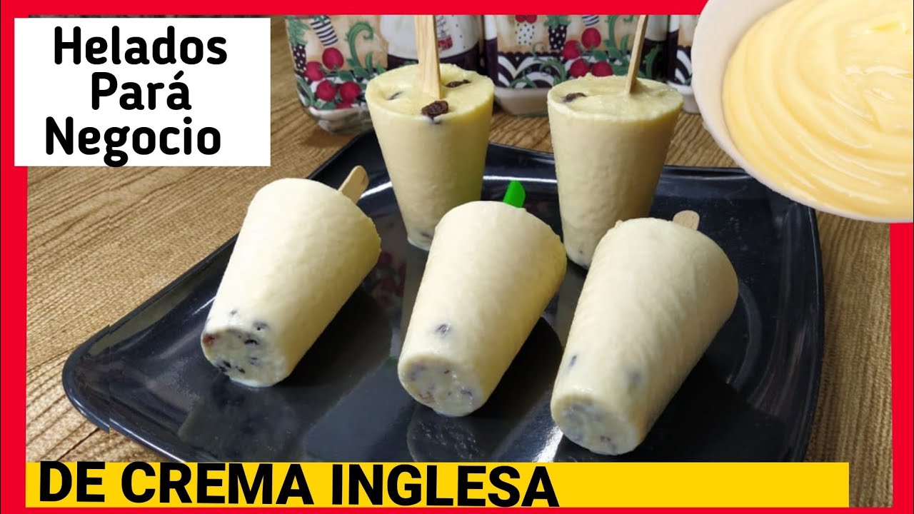 DELICIOSOS HELADOS DE CREMA INGLESA/HELADOS GOURMET/HELADOS PARA ...