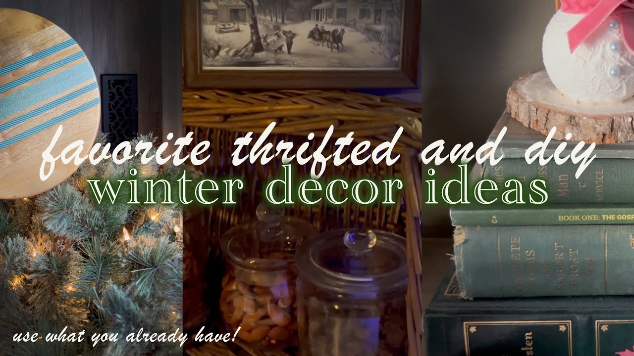 10 vintage and cozy WINTER vignettes | styling thrifted finds ...