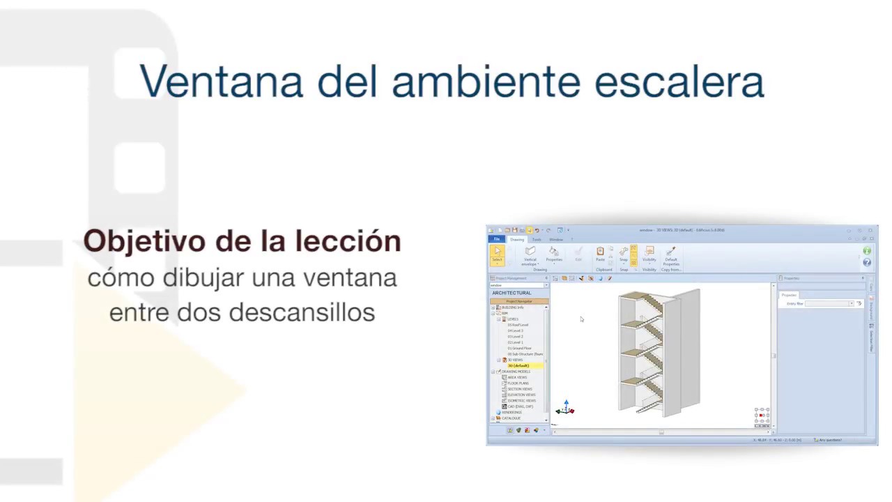 Tutorial de Edificius - Ventana del ambiente escalera - ACCA software - YouTube