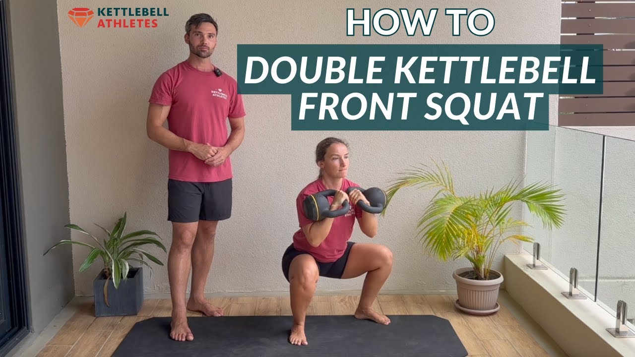 Double Kettlebell Front Squat | Kettlebell Athletes - YouTube