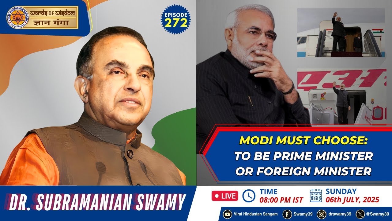 MODI MUST CHOOSE: TO BE PRIME MINISTER OR FOREIGN MINISTER - Dr ...