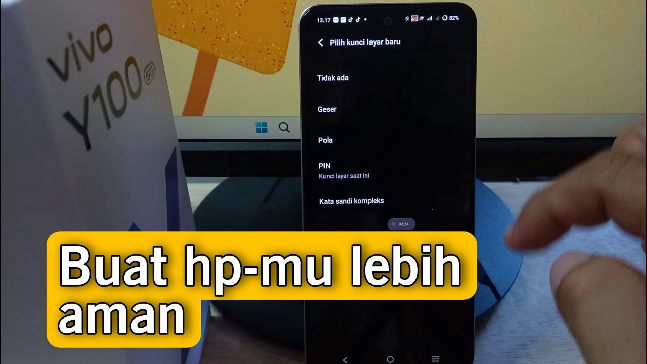 Cara Membuat Sandi Angka, Pola, Password & Sidik Jari di HP vivo Y100 ...