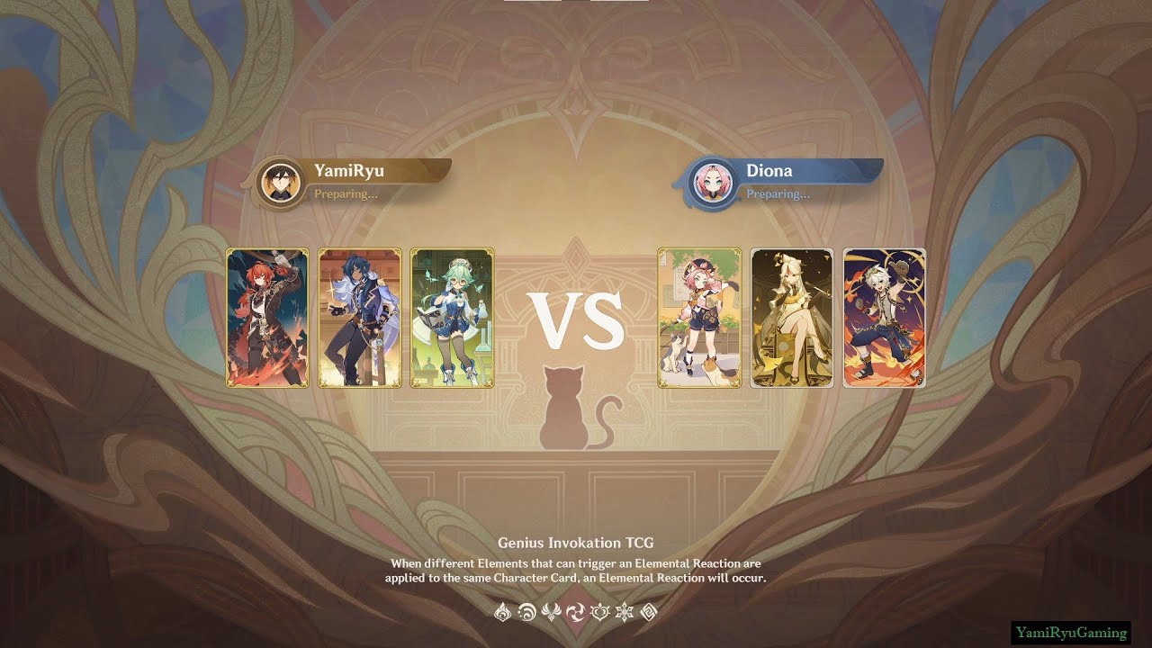 Genius Invokation TCG | Invite Challenge | Diona | Friendly Fracas ...