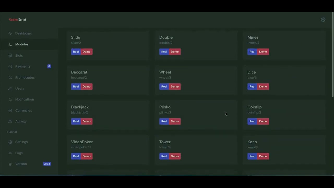 CRYPTO CASINO SCRIPT + ADMIN MENU FREE DOWNLOAD 2022 - YouTube