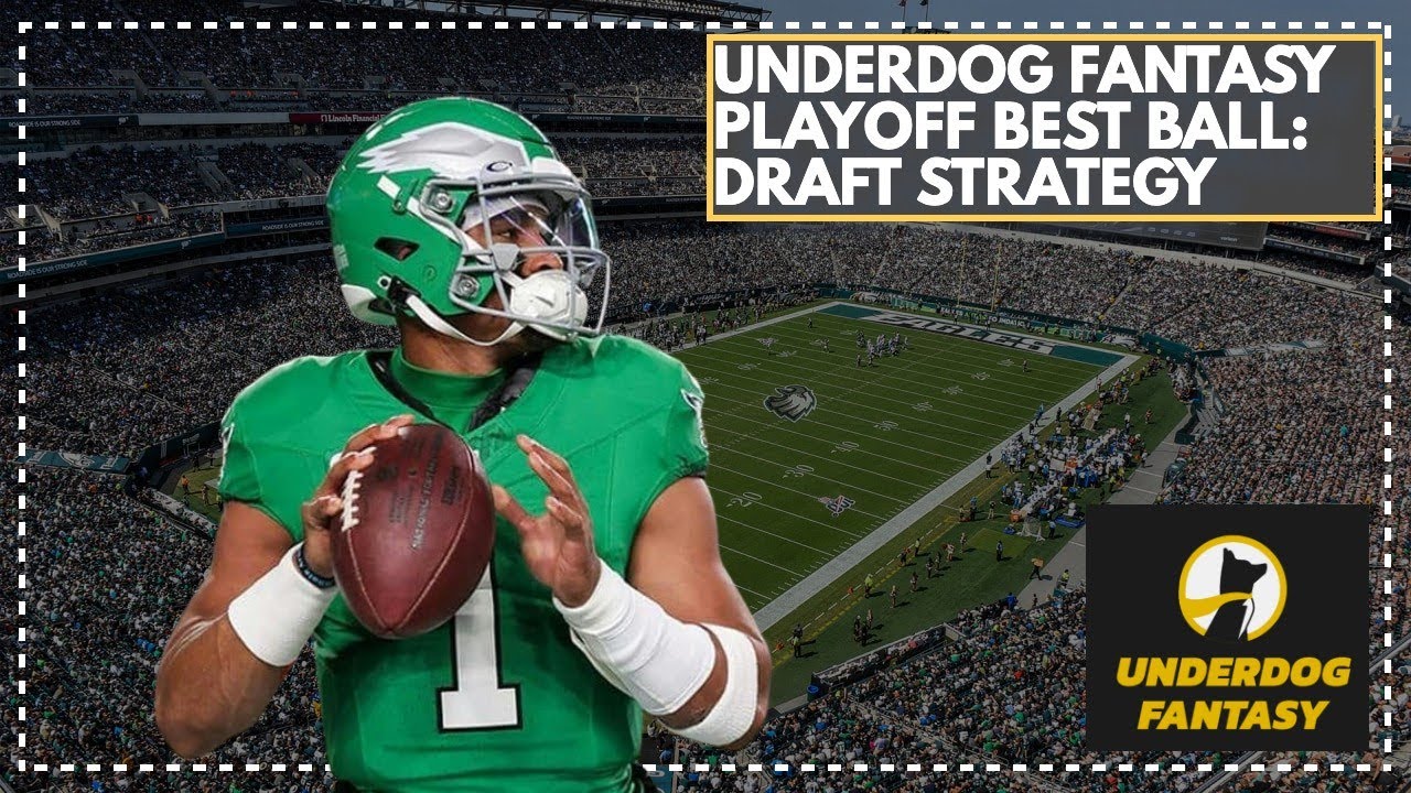 How To Draft Playoff Best Ball Lineups on Underdog Fantasy - YouTube