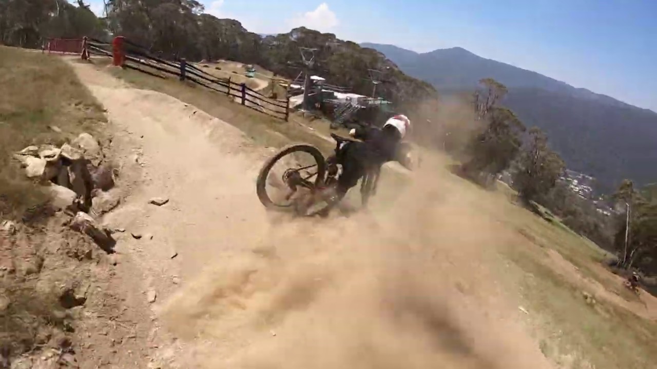 Thredbo MTB Crash on Flow Trail- Mountain Bike- GoPro - YouTube
