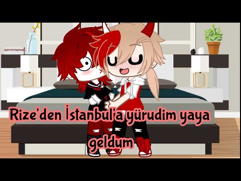 Rize'den İstanbul'a yürudim yaya geldum 🥳 // Gacha club