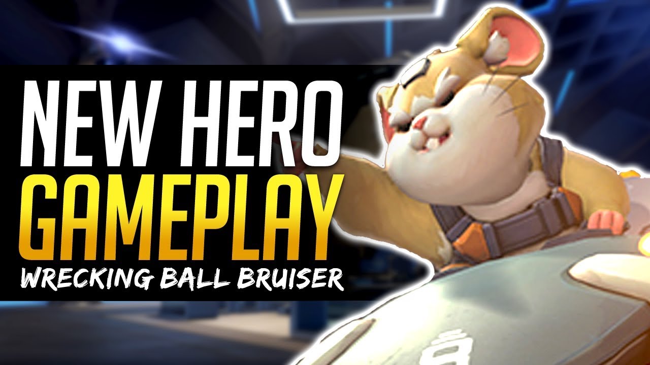 Overwatch NEW HERO 28 GAMEPLAY - Hammond Wrecking Ball - YouTube