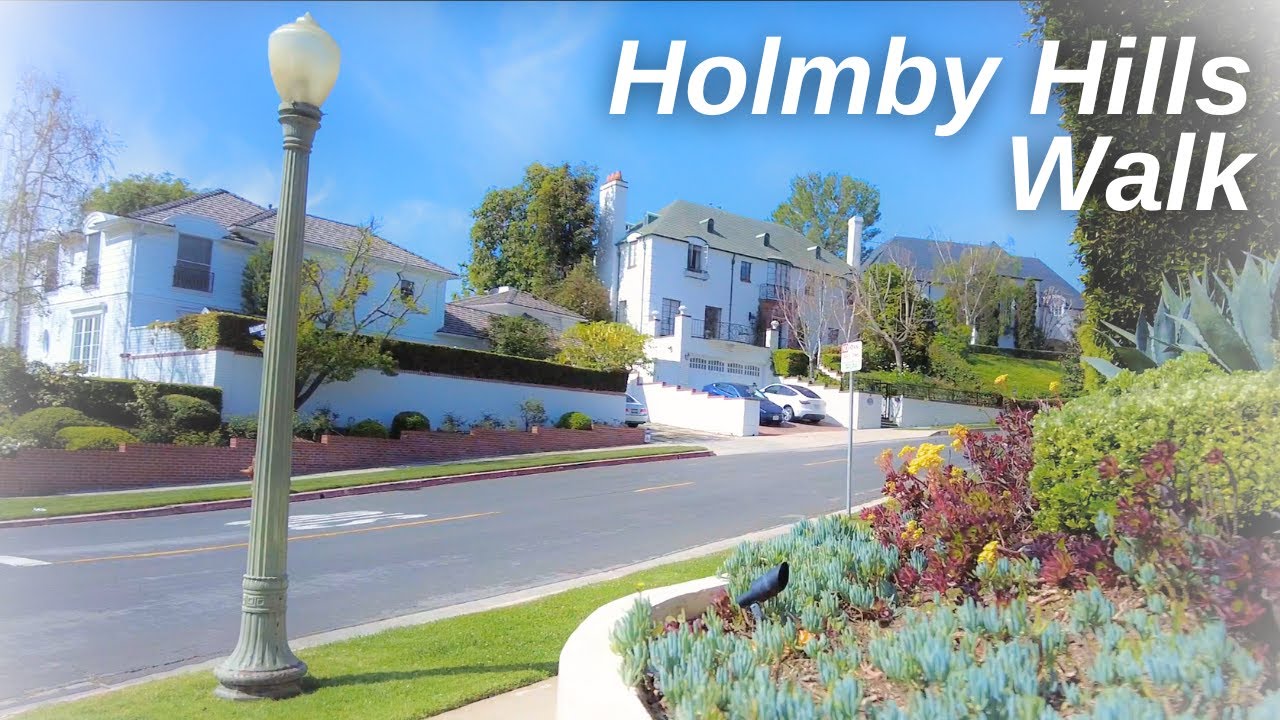 Quiet Walk in Elegant Holmby Hills | Beautiful Mansions in Most Upscale ...