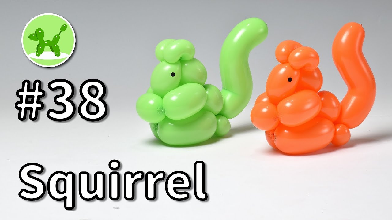 Squirrel - Balloon Animals for Beginners #38 / バルーンアートの基本 #38 (リス ...
