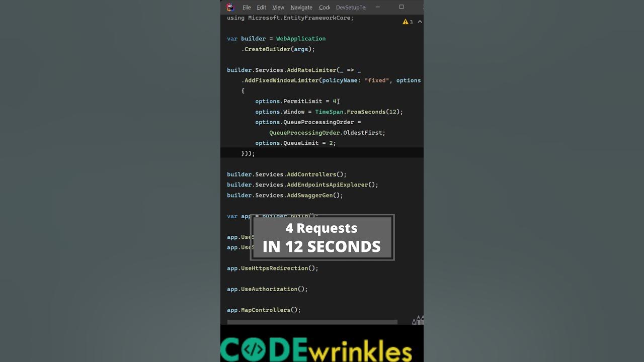 Rate limiting in ASP.Net Core - YouTube
