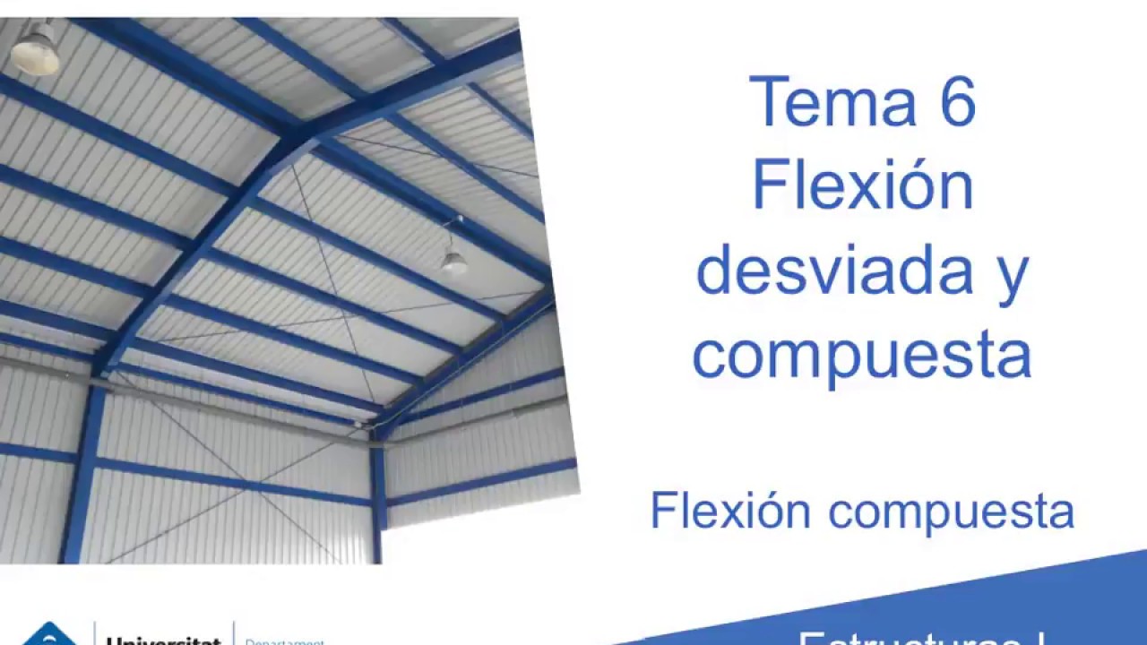 Resistencia de Materiales - Flexión compuesta - Tema 6.2 (Estructuras 1 ...