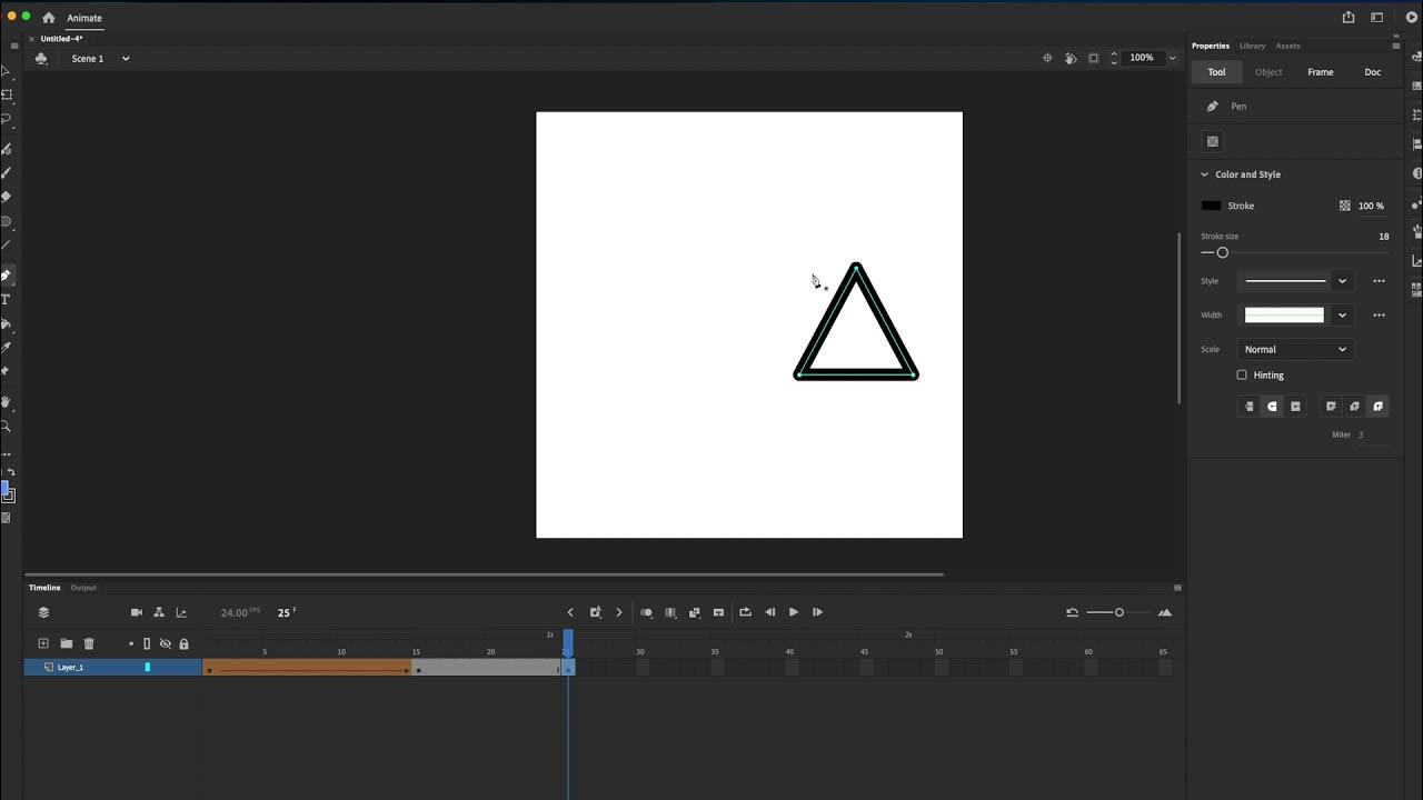 Shape tweening in adobe animate - YouTube