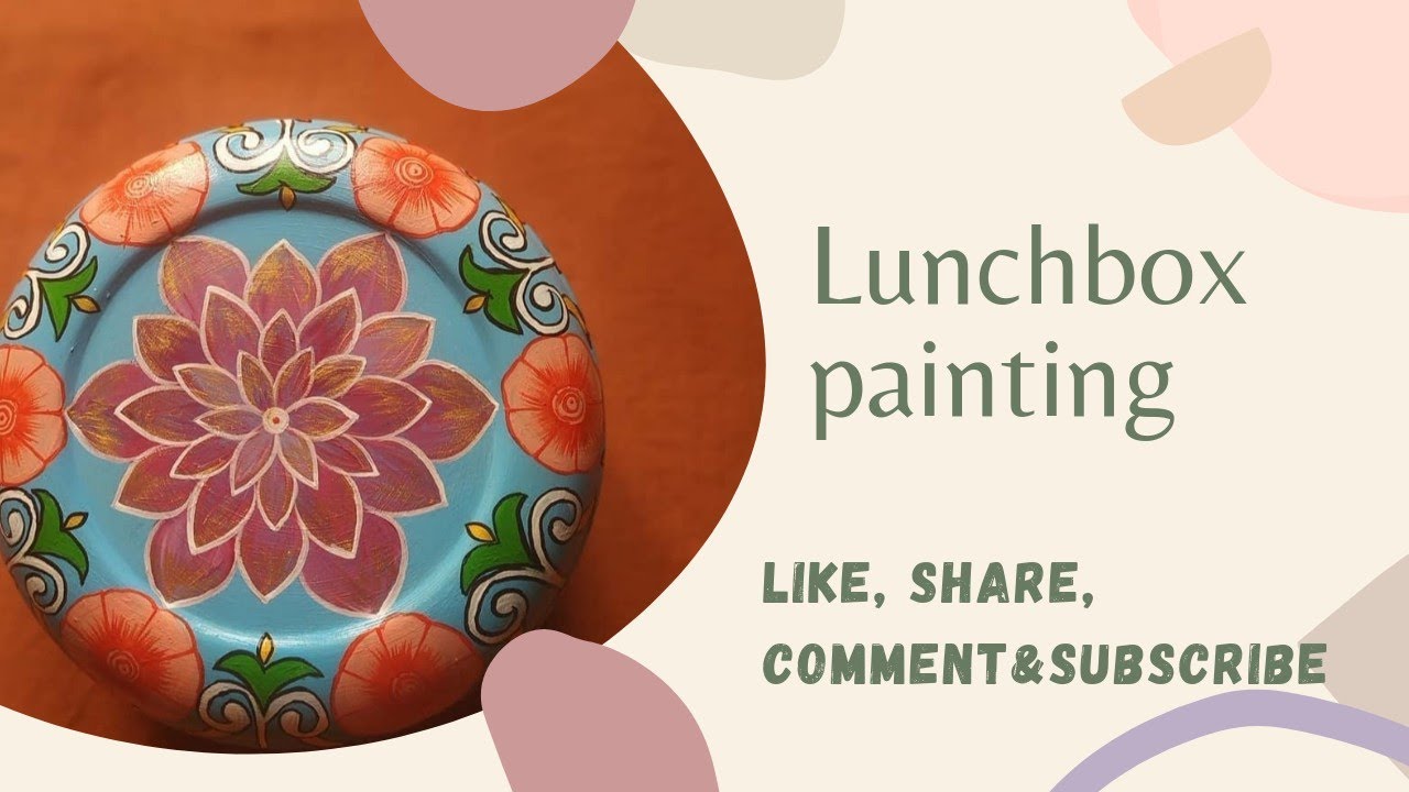 DIY | How to paint a steel Lunch box ||art & craft - YouTube