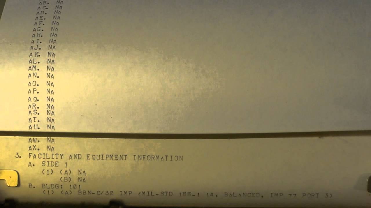 AN/UGC-25A Teletypewriter (Teletype Model 28RO Compact) 100wpm - YouTube