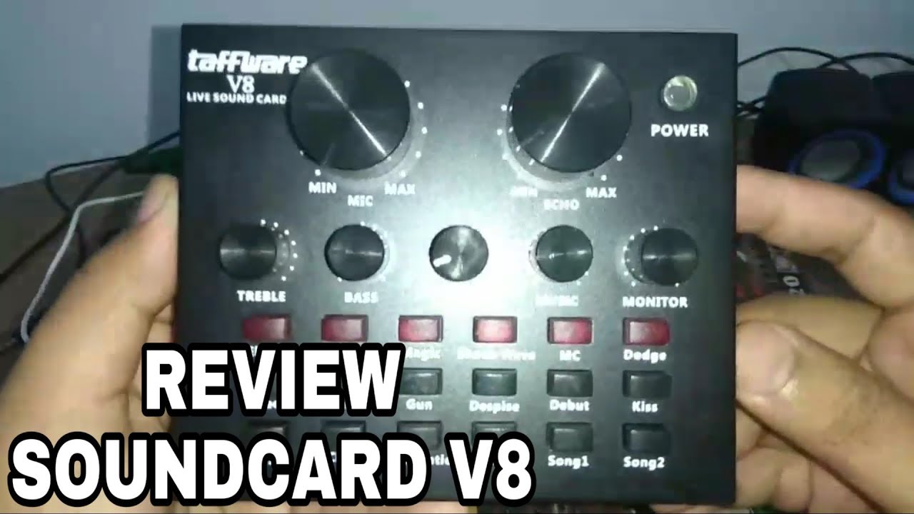 Review Soundcard v8 / taffware soundcard v8 - YouTube