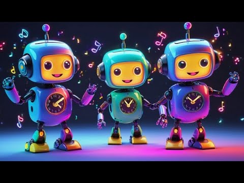 Two Little Robots Tell the Time + More Nursery Rhymes & Kids Songs ...
