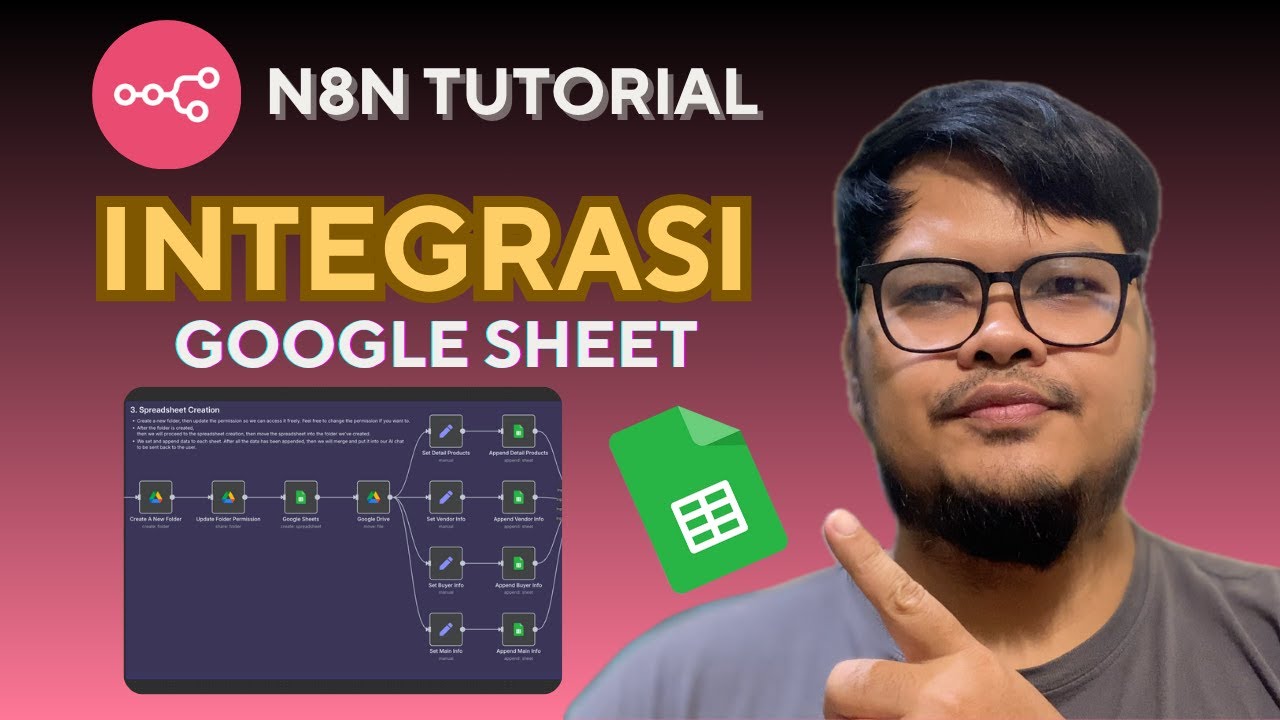 Tutorial n8n Integrasi Google Sheet (2025) – Step by Step! (Bahasa Indonesia) - YouTube