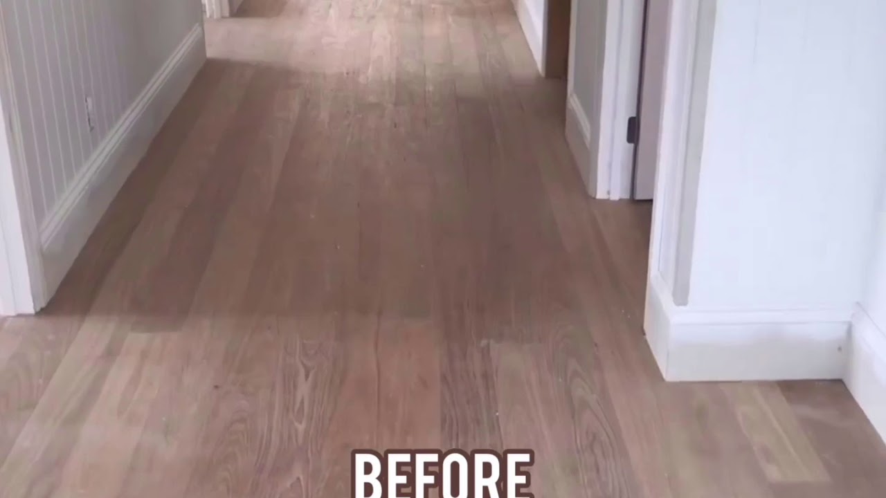 Intergrain water base satin floor sanded and coated - YouTube