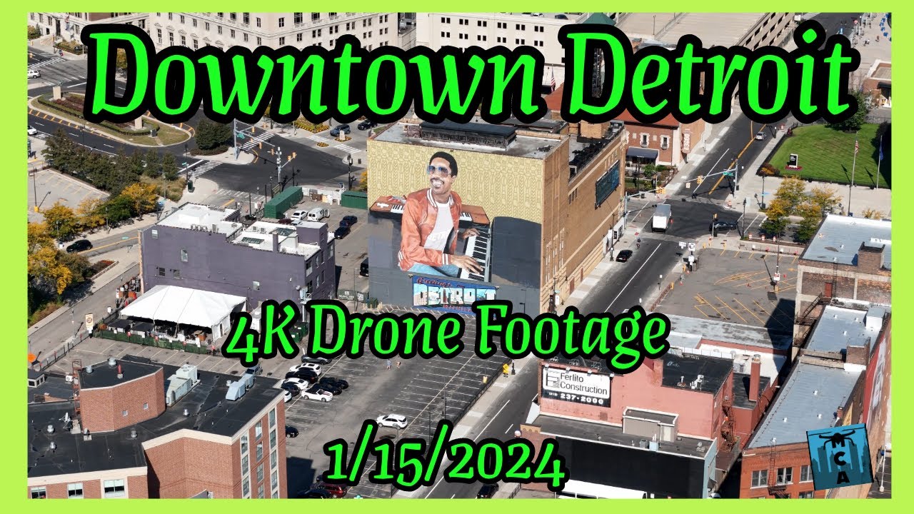 Downtown Detroit Soars in 4K: A Skyline Symphony from Above | Drone ...