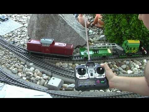 RC Fernsteuerung für die Modellbahn (V 100) - YouTube