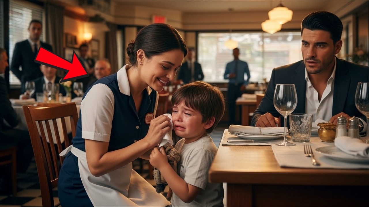 Waitress Comforts Crying Boy — Mafia Boss Whispers, “He Needs a Mother ...
