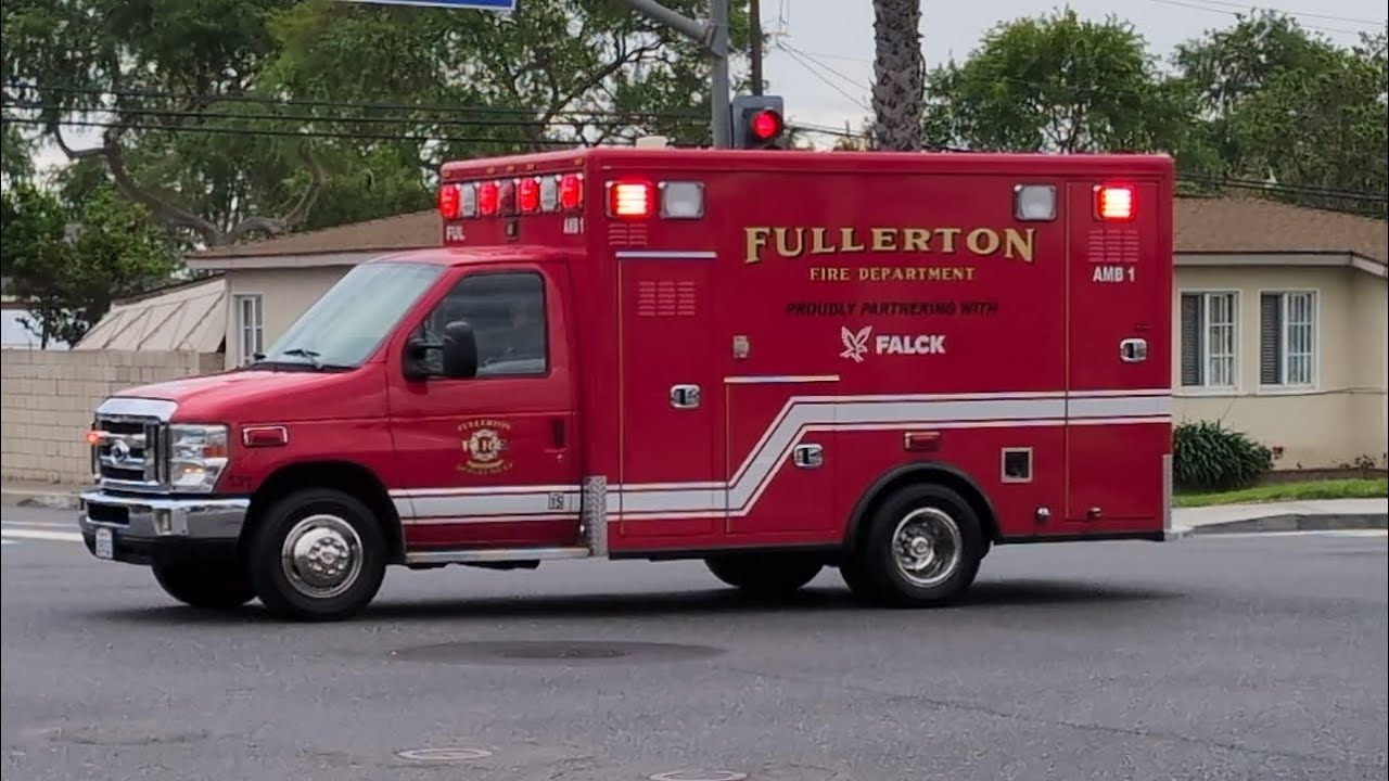 Fullerton Ambulance 1 Responding To A Traffic Collision Near Station 5 8731