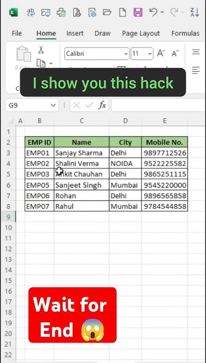 Excel Data Entry Hack You MUST Know! 🚀 #Shorts #ExcelTips #DataEntry #ytshorts #Viral #Trending ...