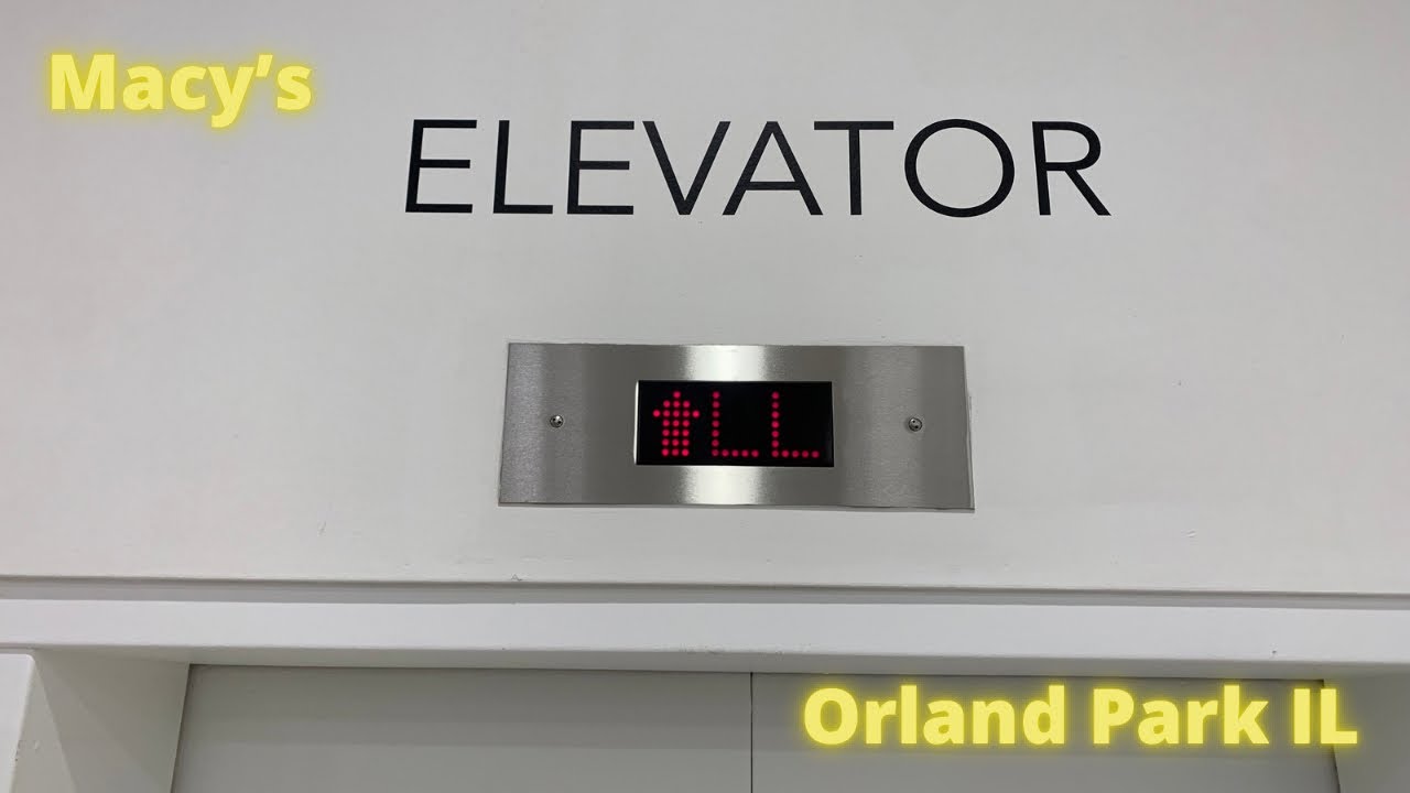 Hydraulic elevator at Macy’s in Orland Square Mall in Orland Park IL ...