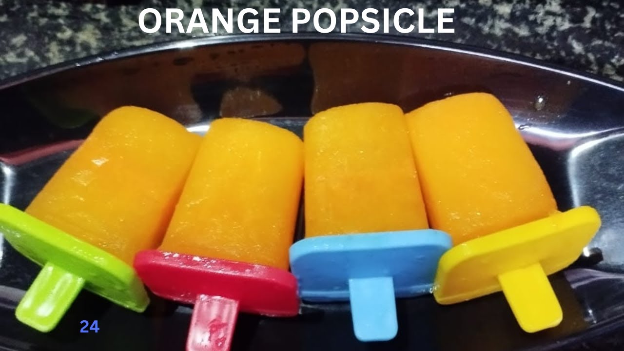How To Make | Orange Popsicle | Summer Special | Orange Stick Ice Cream ...