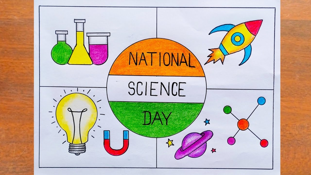 National Science Day Drawing / How to Draw National Science Day Poster ...