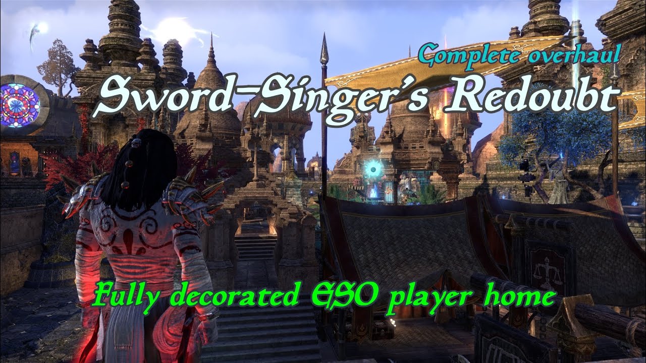 Elder Scrolls Online - Fully decorated Sword-Singers Redoubt player ...