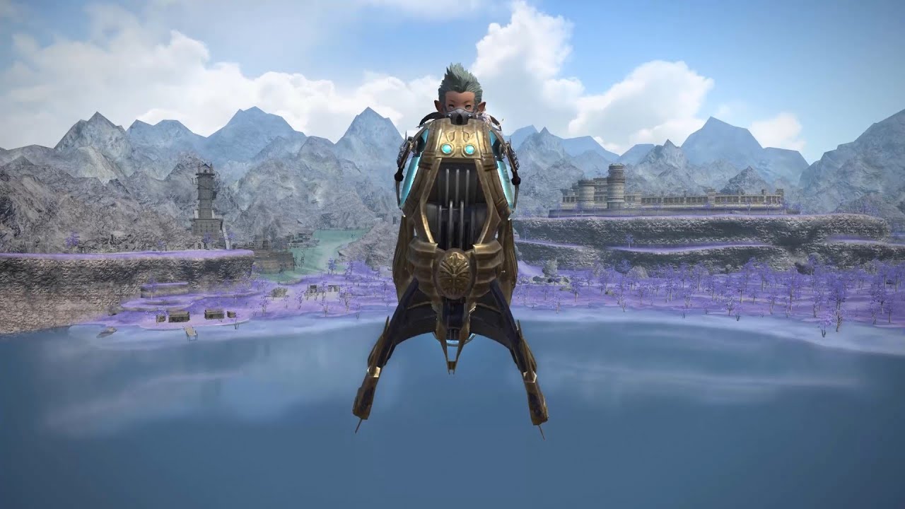[FFXIV] Al-iklil Mount - Zadnor Bike Mount - YouTube